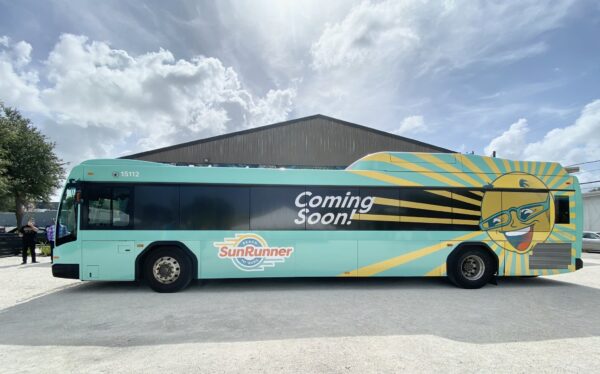 The SunRunner bus service begins operation on Friday October 21st ...