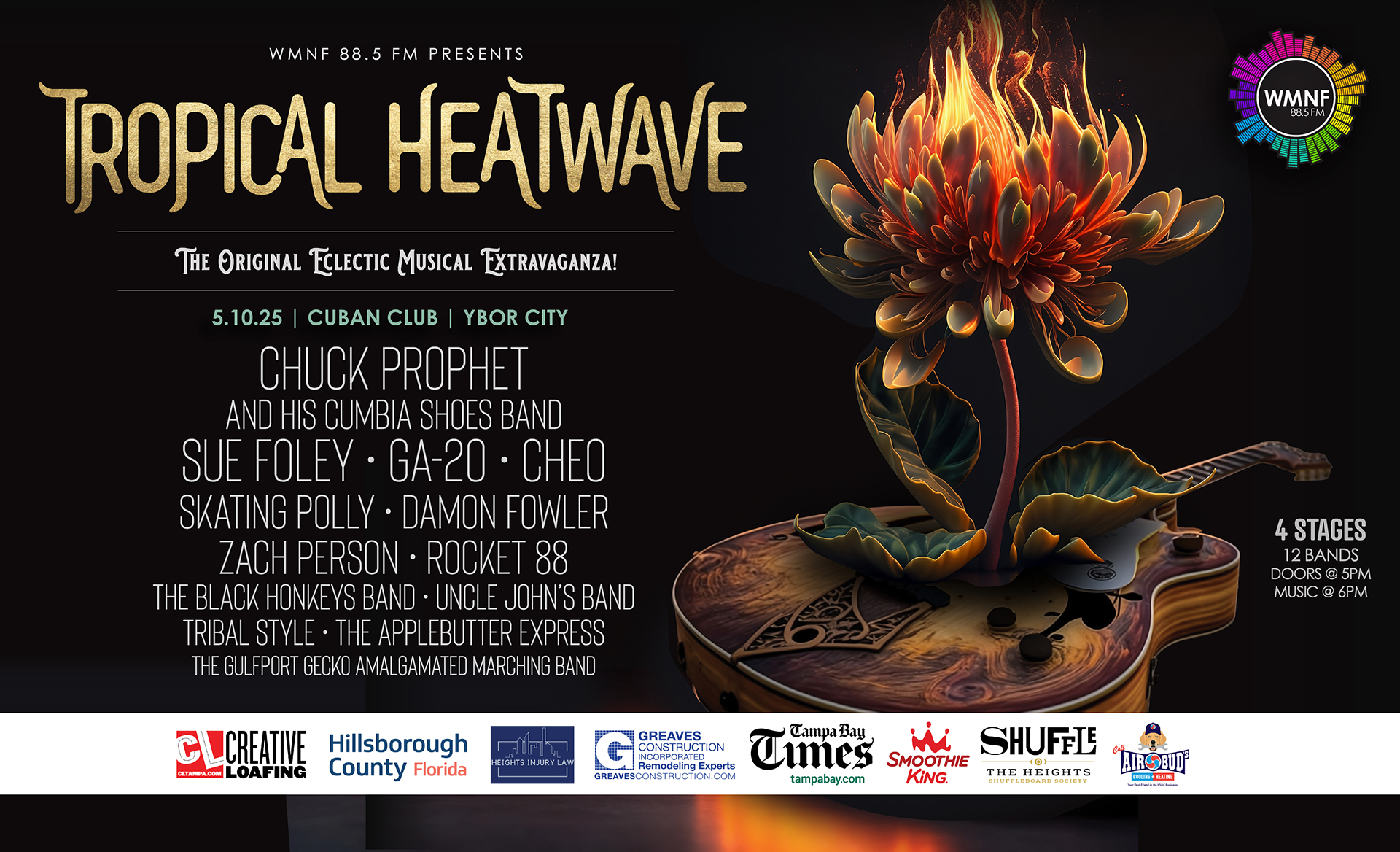 WMNF 88.5 FM | Tropical Heatwave 2026 Lineup - WMNF 88.5 FM
