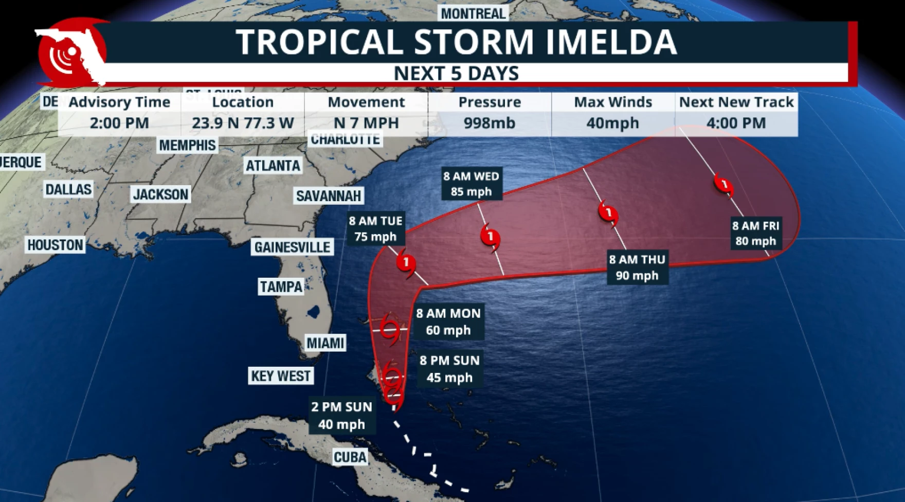 Tropical Storm Imelda: Florida is mostly protected - WMNF 88.5 FM