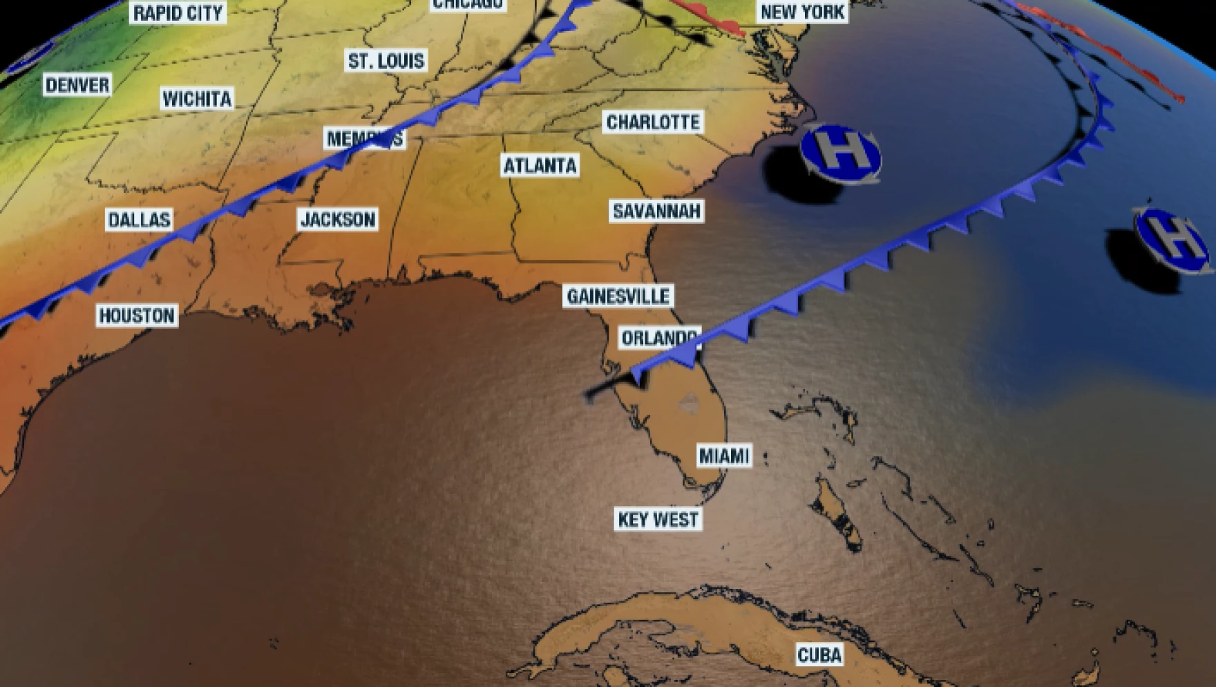 Cold fronts in Florida; the humidity rollercoaster continues - WMNF 88.5 FM