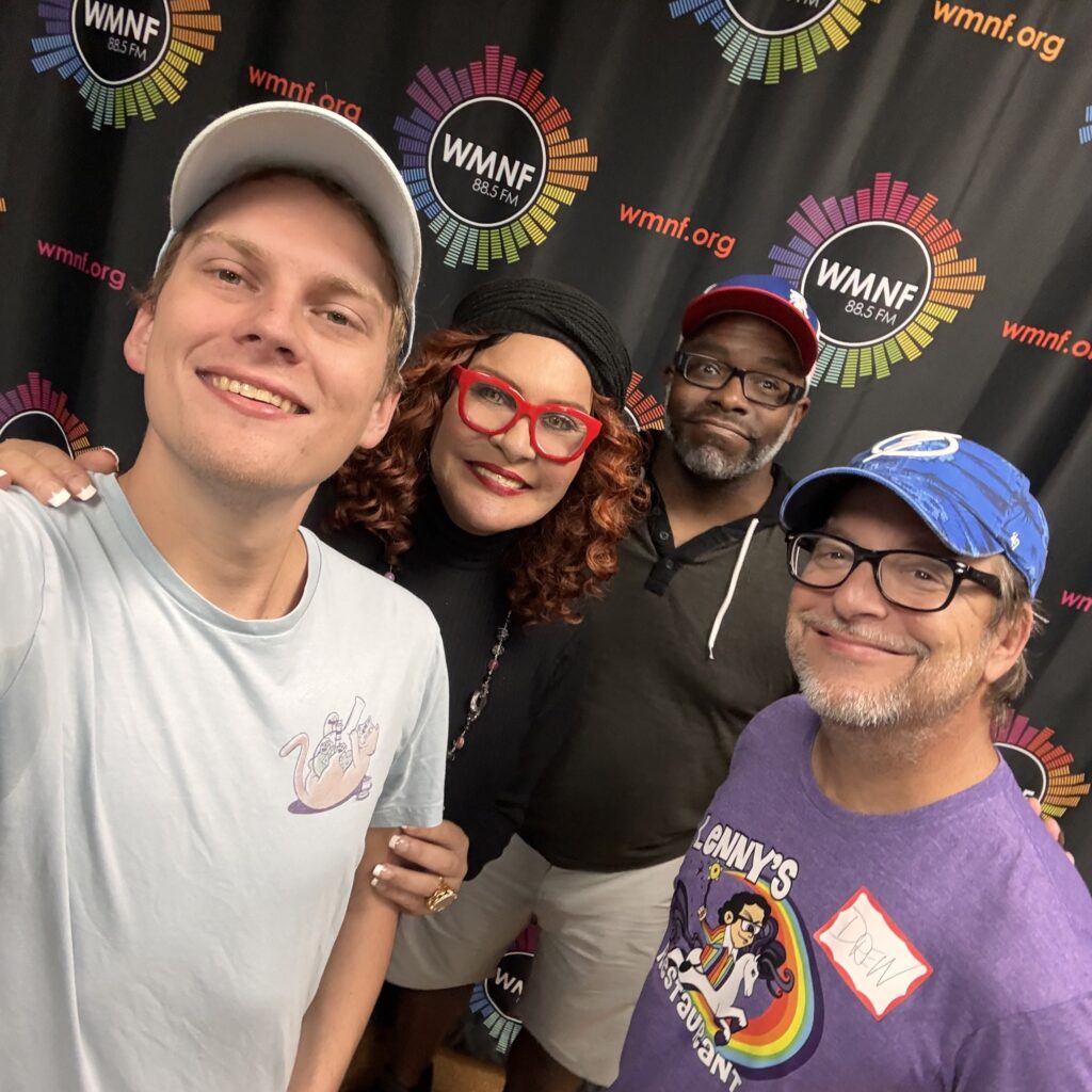 Drew Garabo helps power Big Gay Radio Show past $4K for WMNF - WMNF 88.5 FM