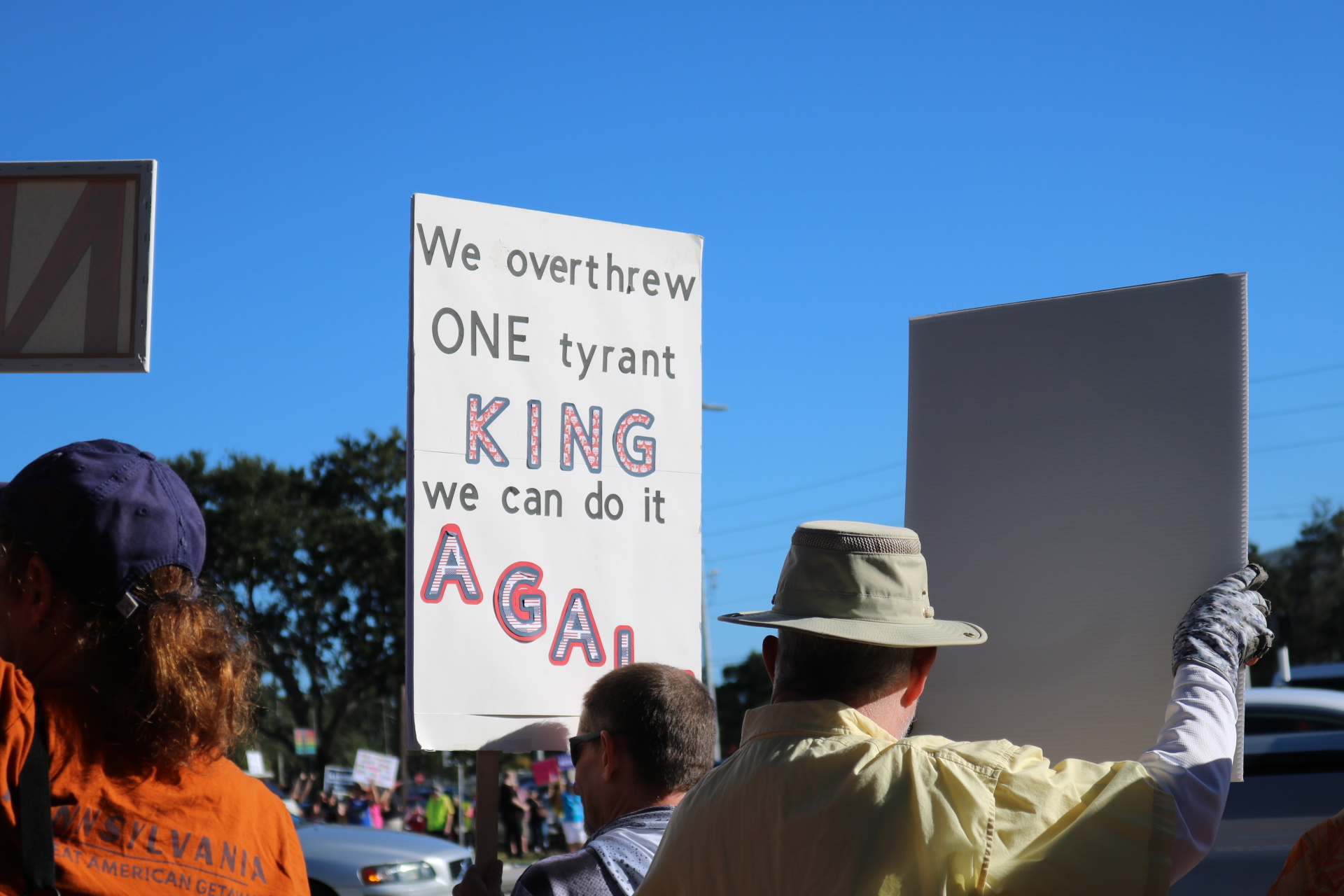 No Kings protest in St. Petersburg - WMNF 88.5 FM