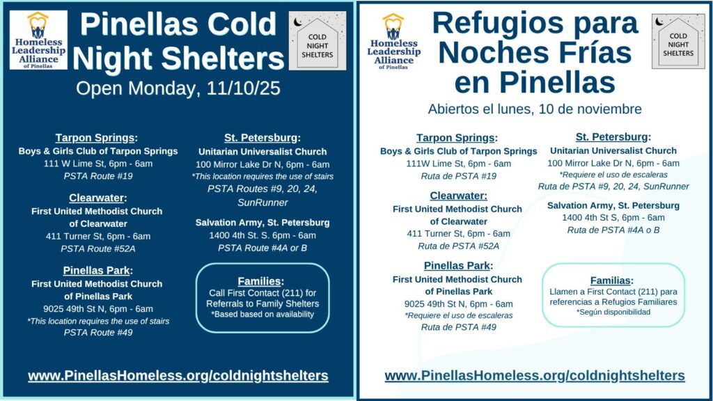 Cold night shelters are open - WMNF 88.5 FM