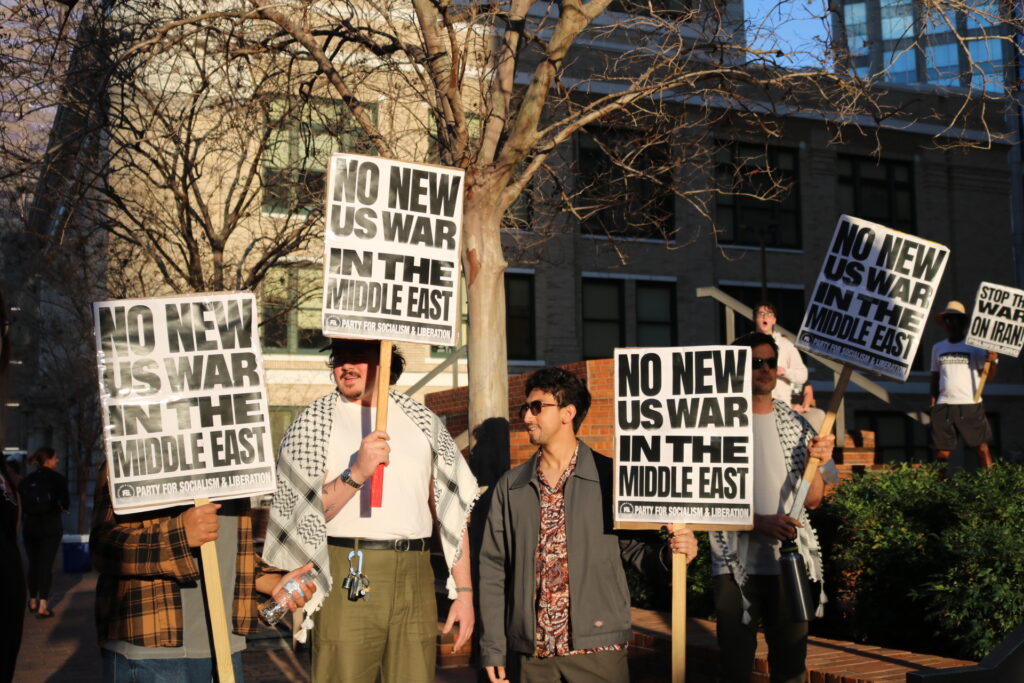 "No War on Iran" demonstration in Tampa - WMNF 88.5 FM