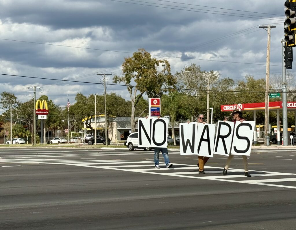 "Emergency no war on Iran" protest - WMNF 88.5 FM