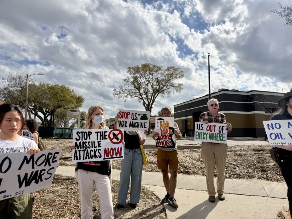 "Emergency no war on Iran" protest - WMNF 88.5 FM
