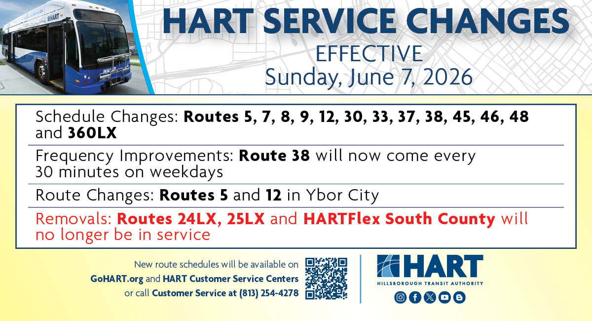 Changes coming to HART bus routes in June - WMNF 88.5 FM